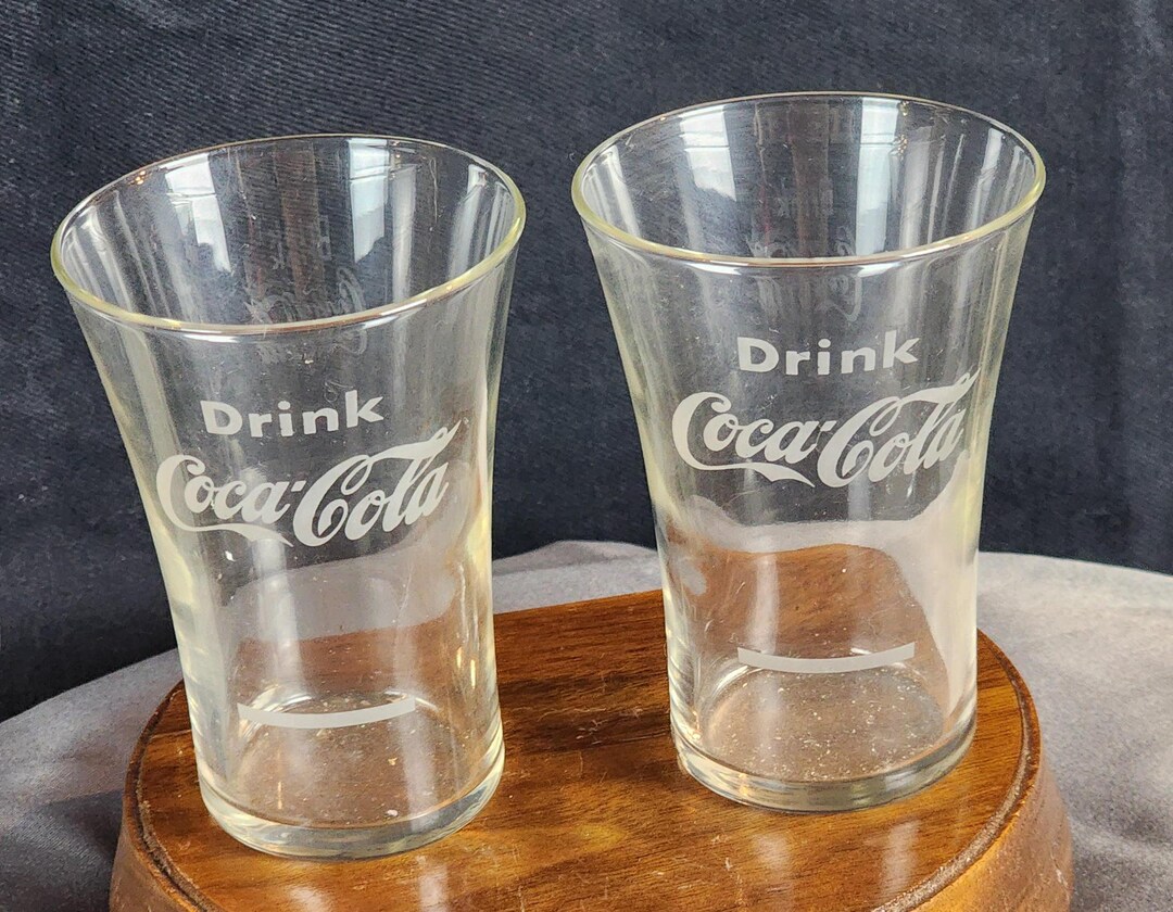 Drink Coca-cola Vintage 1970's Flared Federal Glass Syrup Line ...