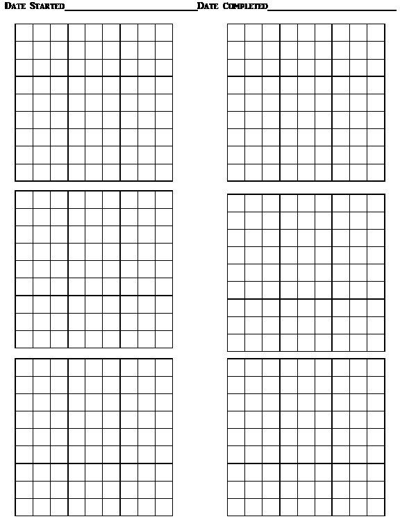Sudoku Game Grid 31 Blank Pages PDF for Kindle Scribe/remarkable ...