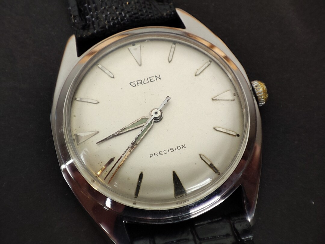 Vintage USA Watch - Gruen Precision - Manual Winding Mens Wristwatch ...