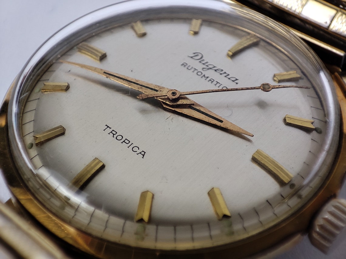 Vintage German Watch Dugena Tropica Automatic Mens Wristwatch, Rare ...