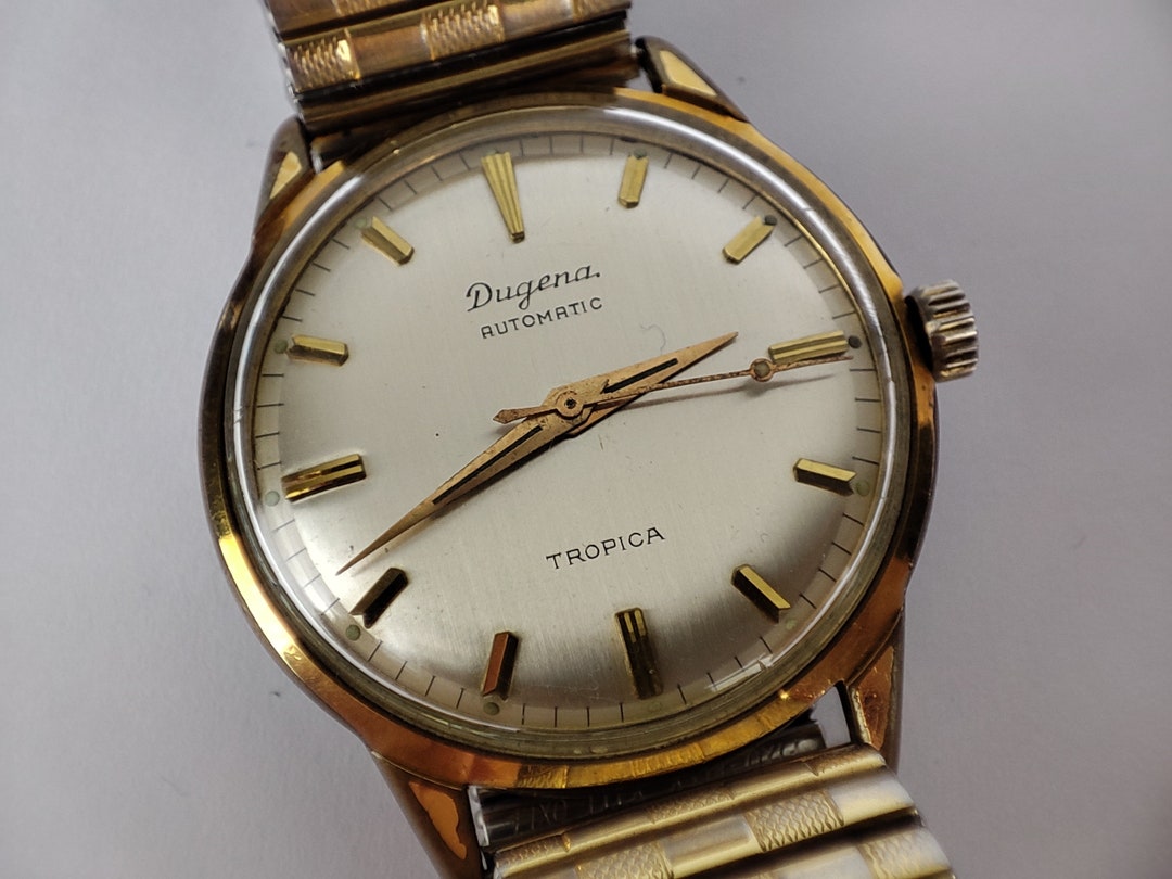 Vintage German Watch Dugena Tropica Automatic Mens Wristwatch, Rare ...