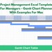 Project Management Excel Template for Managers - Gantt Chart Planner ...