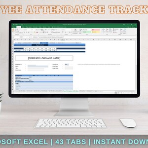Employee Attendance Calendar & Attendance Tracker PRO - Excel Template - Etsy