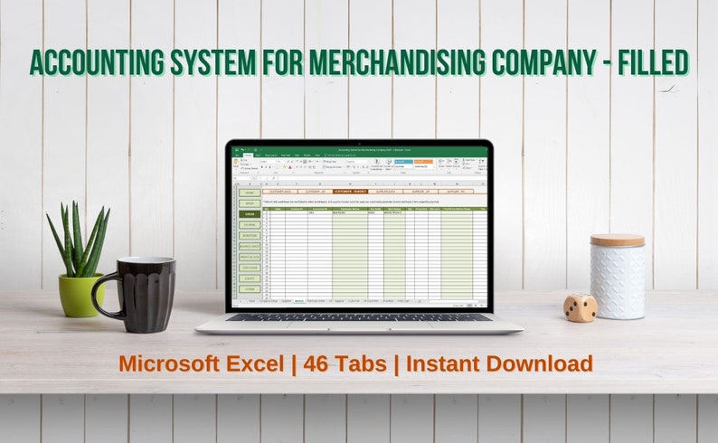 Double Entry Accounting Template - Excel Template With Examples - Etsy