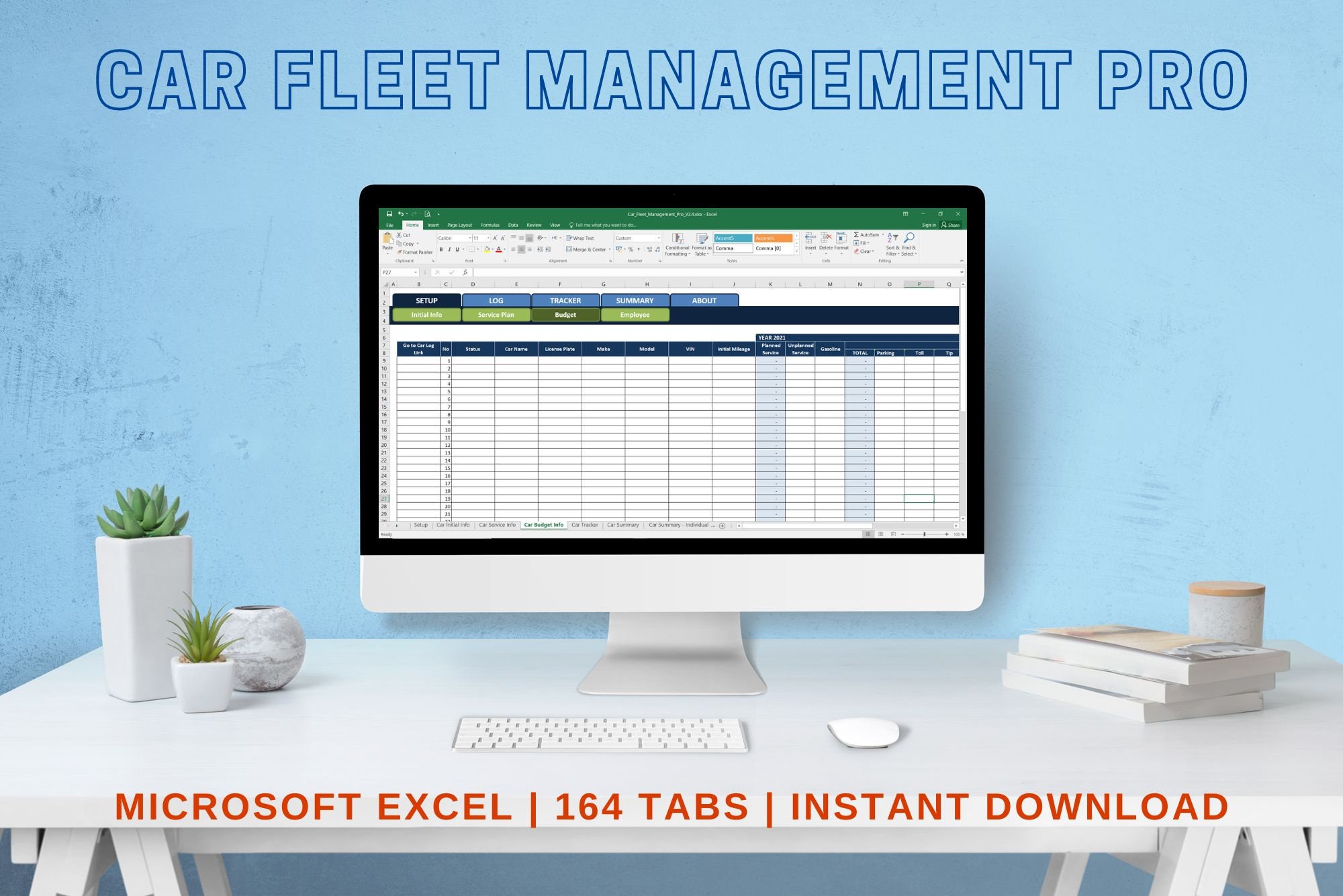 Car Fleet Business Management Excel Template - Etsy