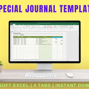 Retail Bookkeeping Excel Template - Special Accounting Journal - Etsy