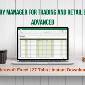 Retail Inventory Manager - Inventory Tracking Excel Template (advanced ...