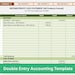 Double Entry Accounting Template - Excel Template With Examples - Etsy