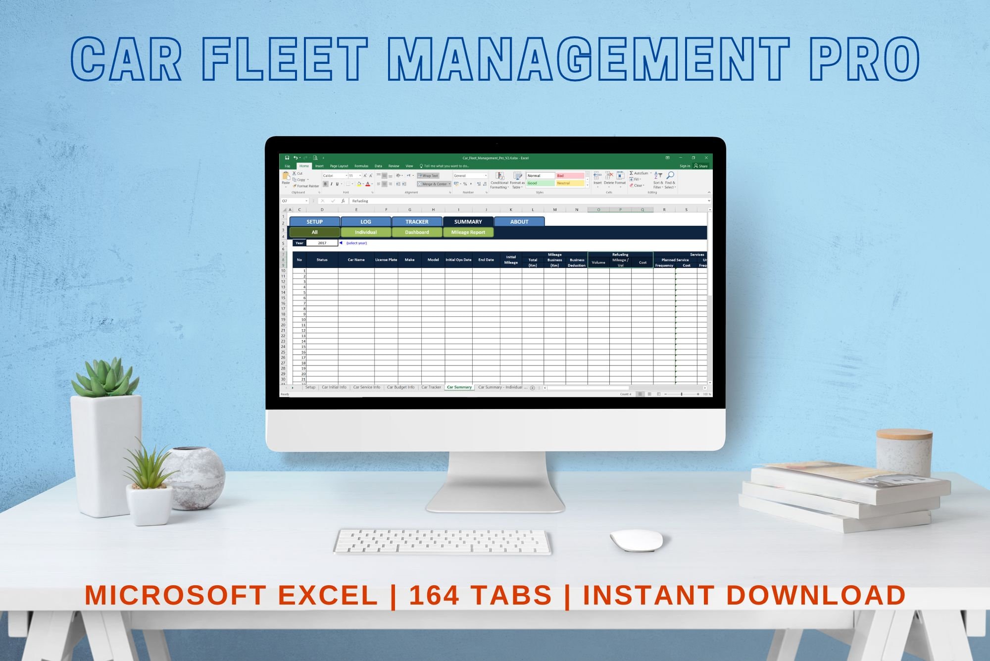 Car Fleet Business Management Excel Template - Etsy