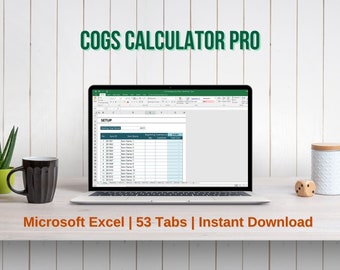 Cost of Goods Manufactured Schedule Excel Template - Etsy