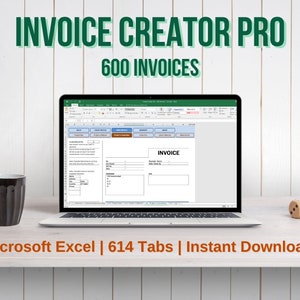 Invoice Creator & Tracking Excel Template - 600 Invoices - Etsy