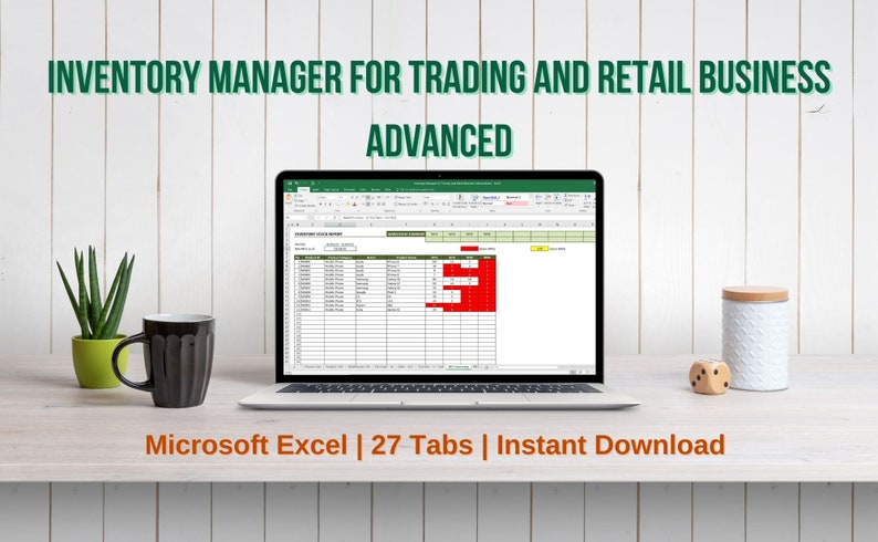 Retail Inventory Manager Inventory Tracking Excel Template advanced - Etsy