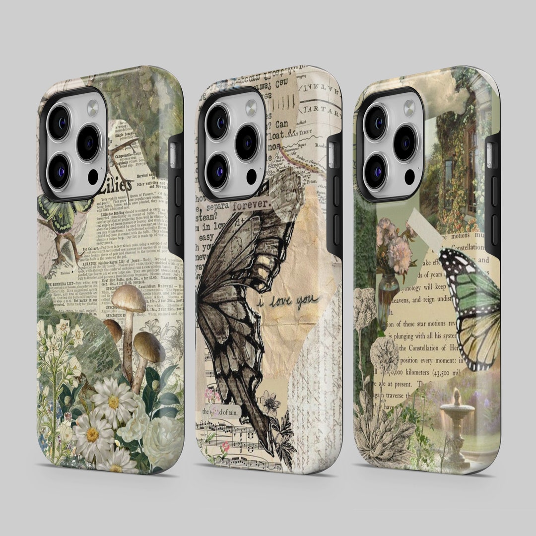 Aesthetic Butterfly Phone Case TOUGH Cover Fit for iPhone 15 Pro Max, 14 Plus, 13, 12, 11, XR ...