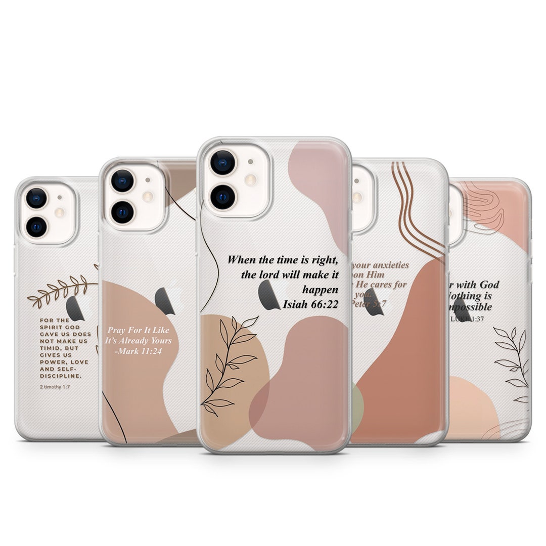 Bible Verses Phone Case Christianity Cover Fit For Iphone 15 Etsy