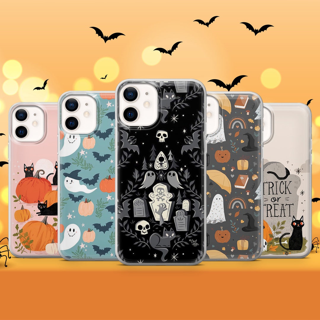 Spooky Halloween Phone Case Cute Ghost Art Cover Fit for - Etsy