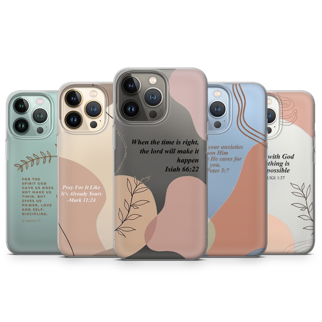 Bible Verses Phone Case Christianity Cover Fit For Iphone 15 Pro Max