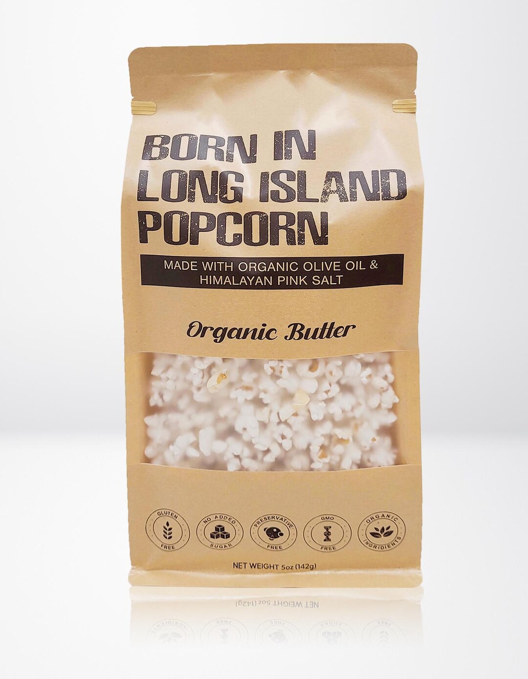Born in Long Island Popcorn Organic Butter, 5 Oz Gluten Free, Non-gmo ...