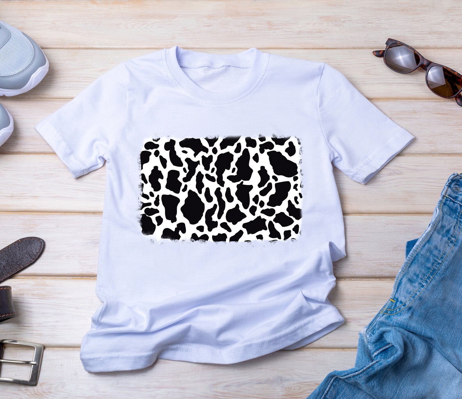 Cowhide Background PNG Sublimation Design, Cowhide Pattern PNG, Cowhide ...
