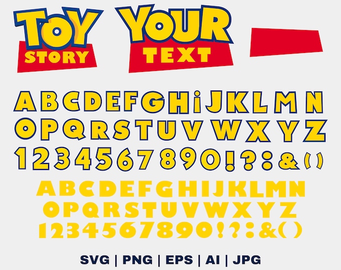 Printable Toy Story Alphabet / Instant Download/ Printable Design - Etsy