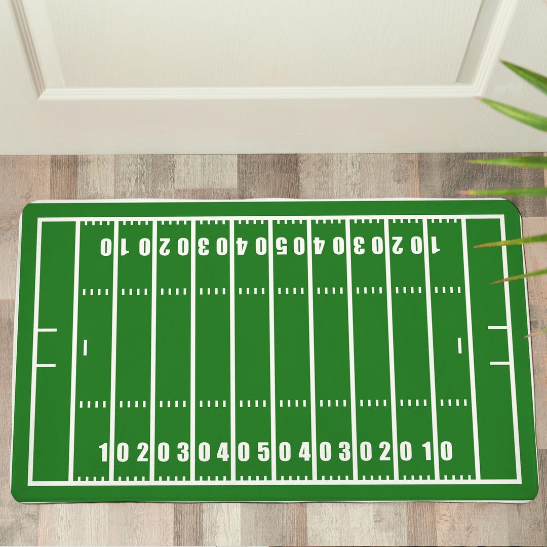Football Field Area Rug,american Football Fans Gift,sports Lover Gift ...