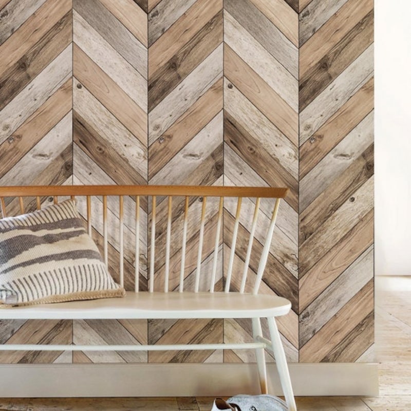 Herringbone Wallpaper - Etsy