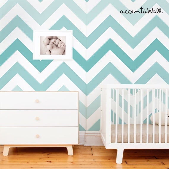 Chevron Ombre Wallpaper