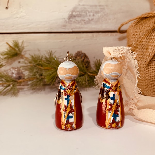 St Nicholas Peg Doll - Etsy