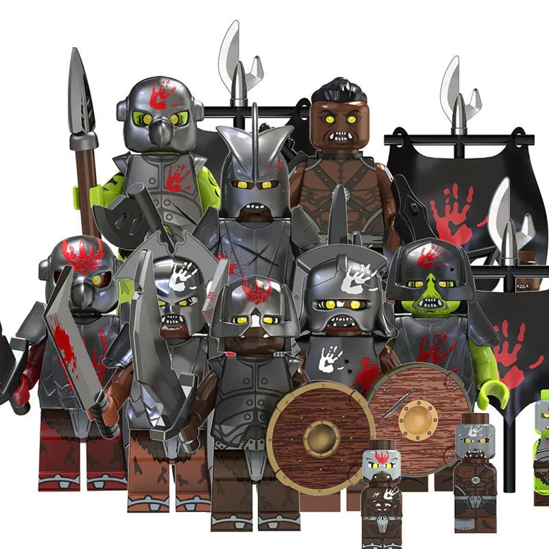 LEGO Compatible Quest for the Rings Orc Minifigure Pack 1 MOC - Etsy