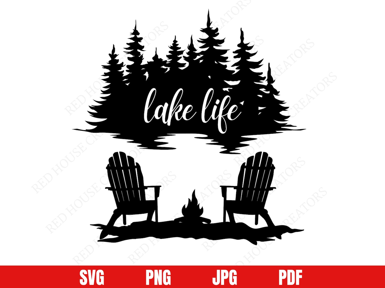 Lake Life SVG, Lake Life PNG, Lake SVG, Lake Chairs, Lake House Sign ...