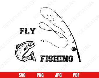Fly Fishing SVG, Art Fish SVG, Fly Fishing Art, Fly Fishing PNG, Trout ...