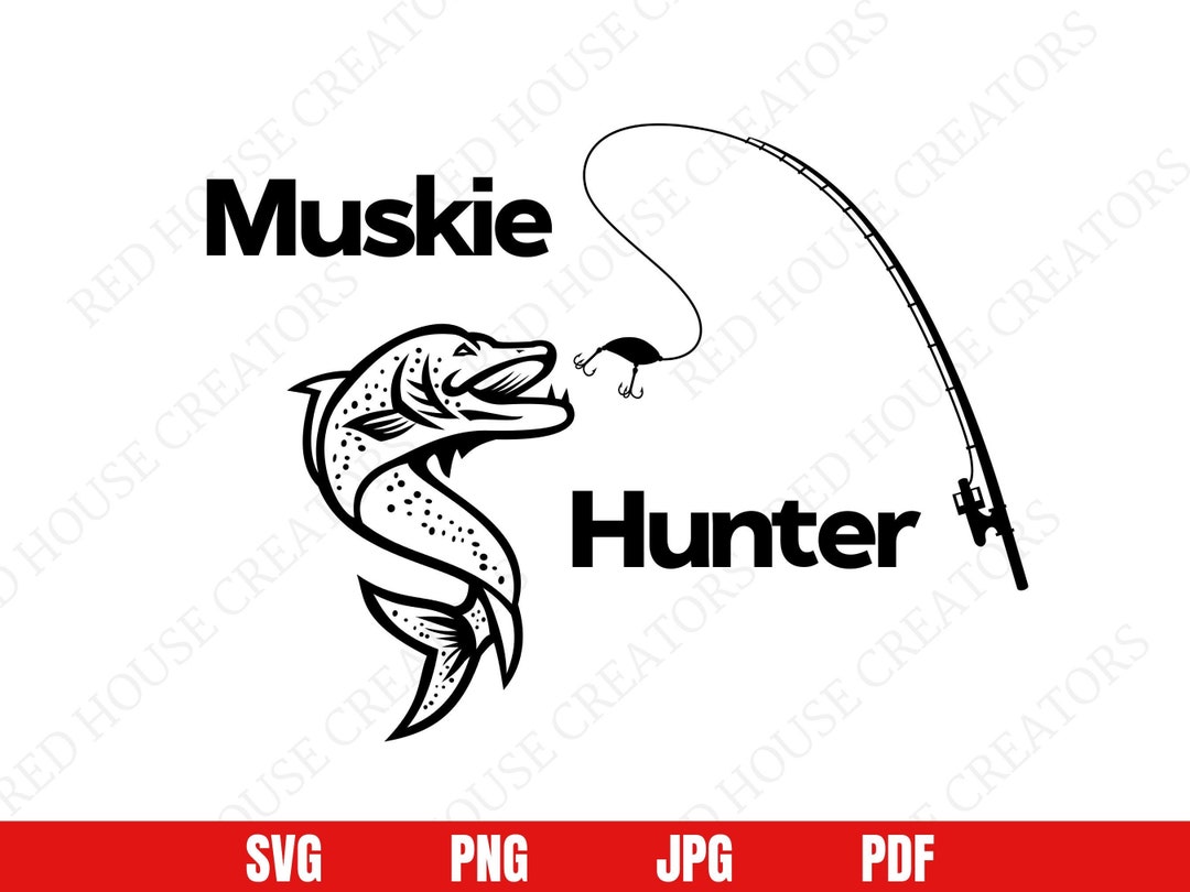 Muskie Fishing SVG, Muskie SVG, Fishing Vector, Fishing Png, Fishing ...