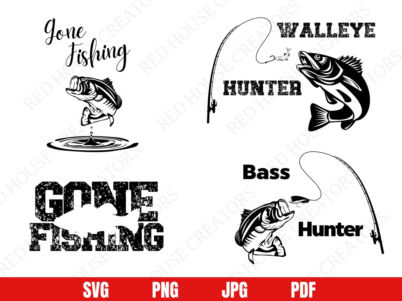 Fishing SVG Bundle, Fish SVG, Gone Fishing Svg, Fishing PNG Bundle ...