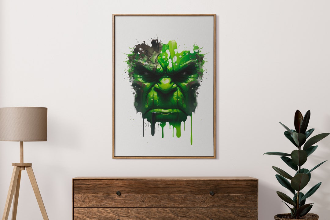 Hulk Drip 1 Marvel Comics Digital Art Unique Design Wall Art - Etsy