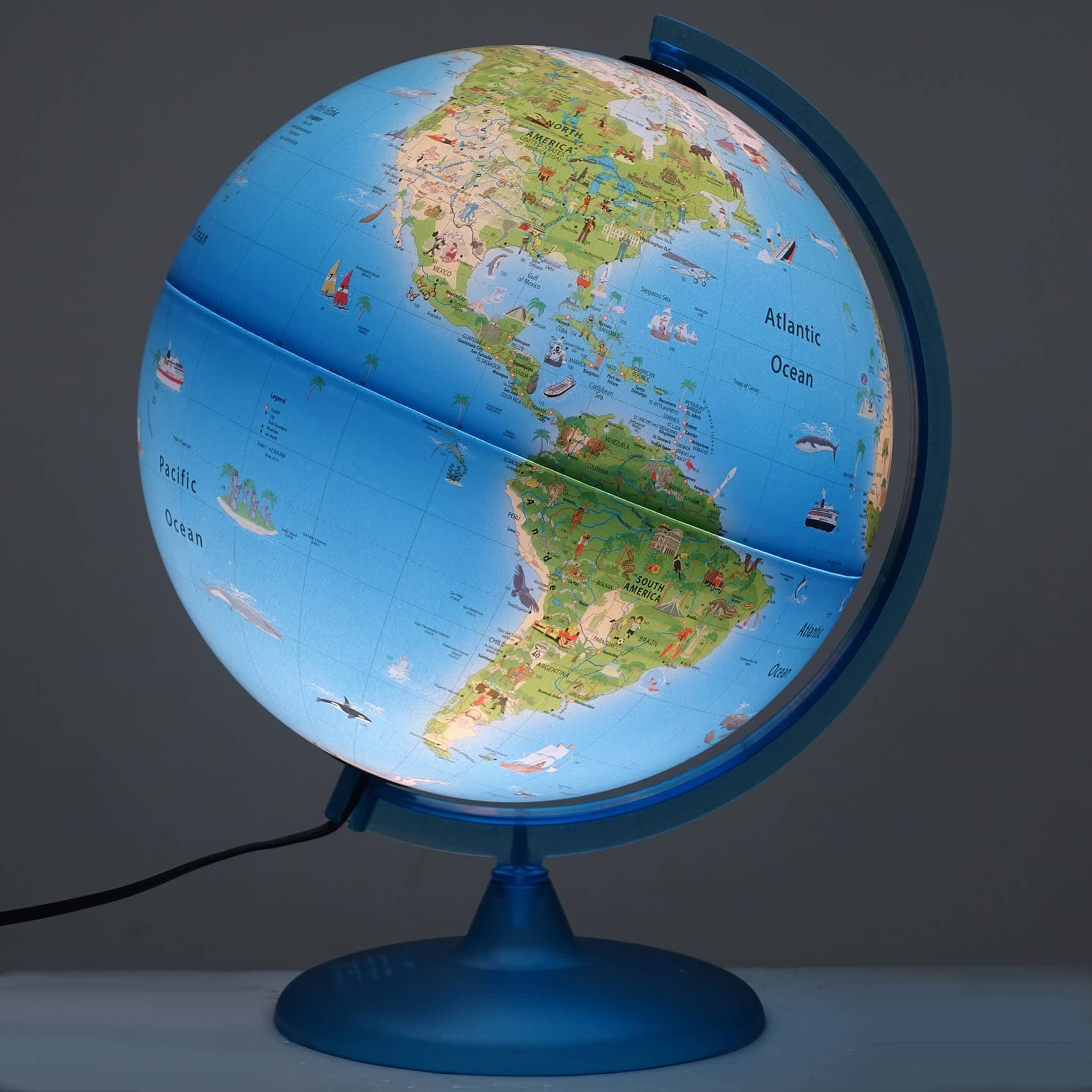 Activity Illuminated Kids Globe - Etsy