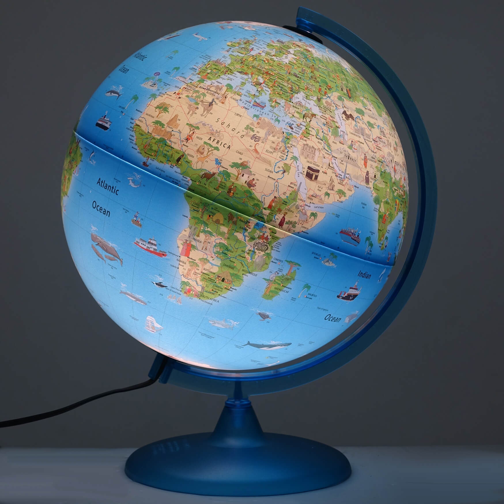 Activity Illuminated Kids Globe - Etsy