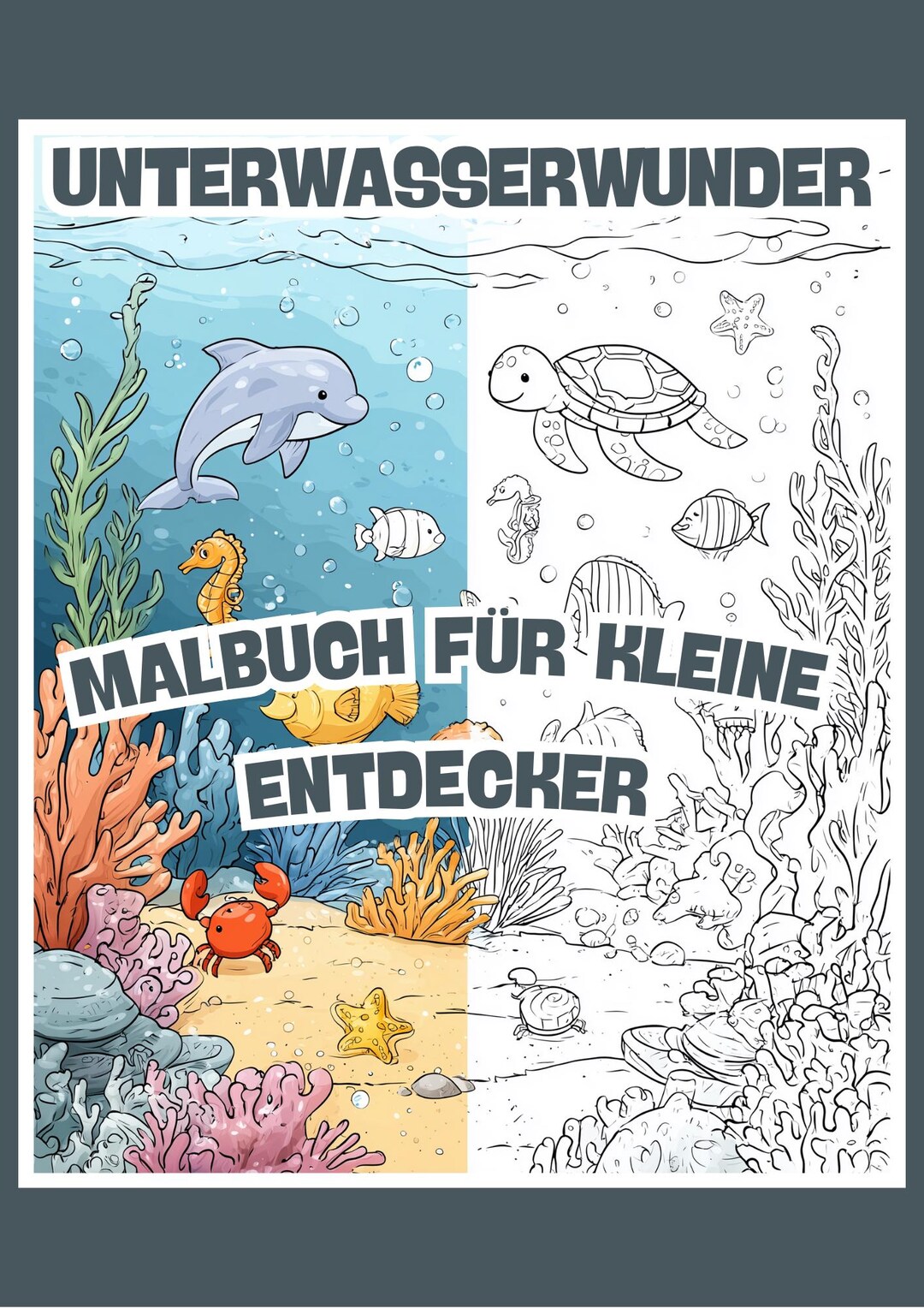Coloring Book for Little Explorers - Underwater Wonders - Etsy