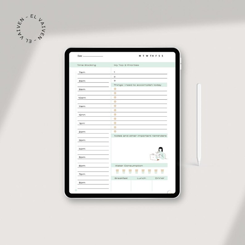 Daily Time Schedule | Time Blocking Planner | Printable PDF ...