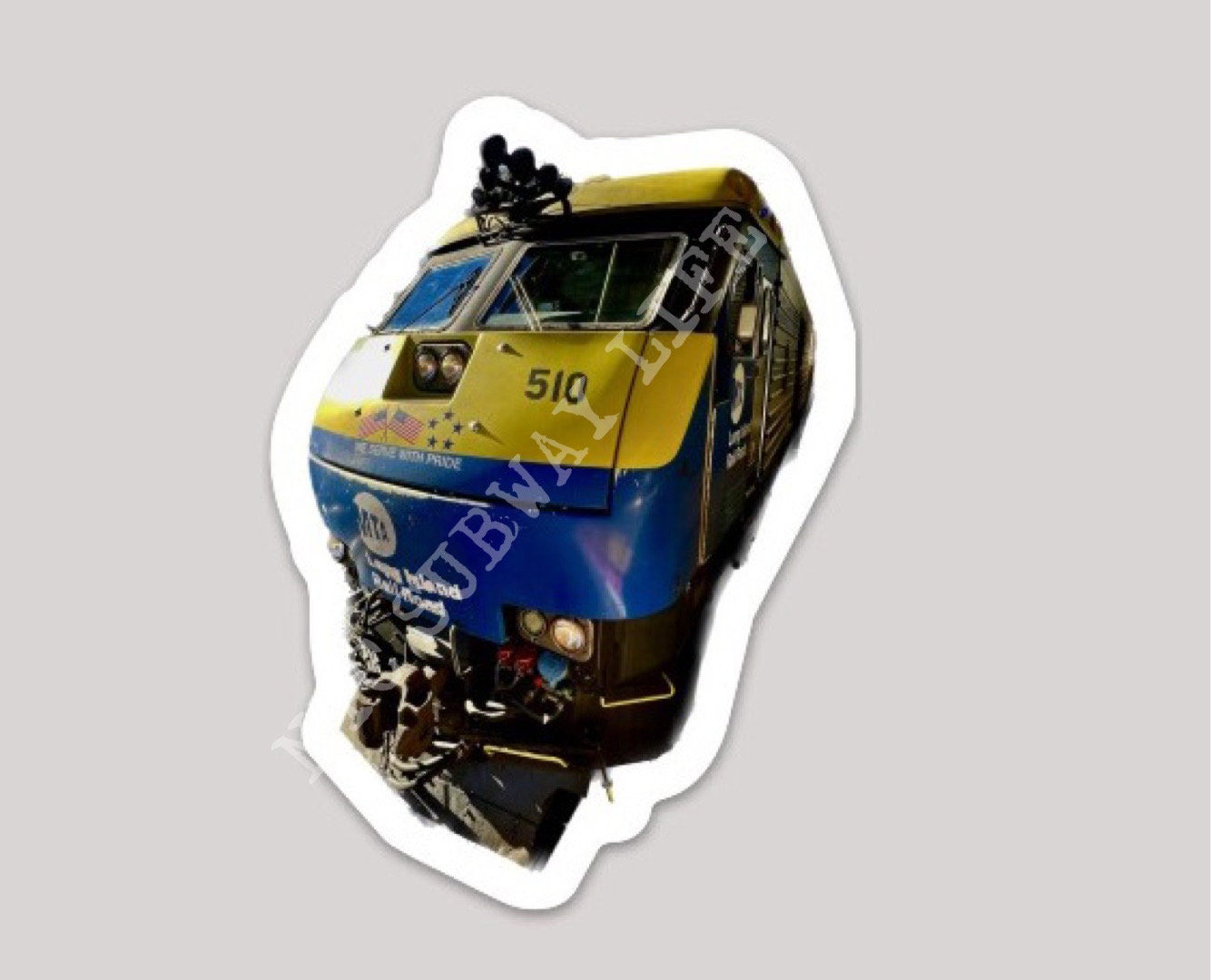 NYC LIRR DM30AC Locomotive 510 Sticker, Decal - Etsy