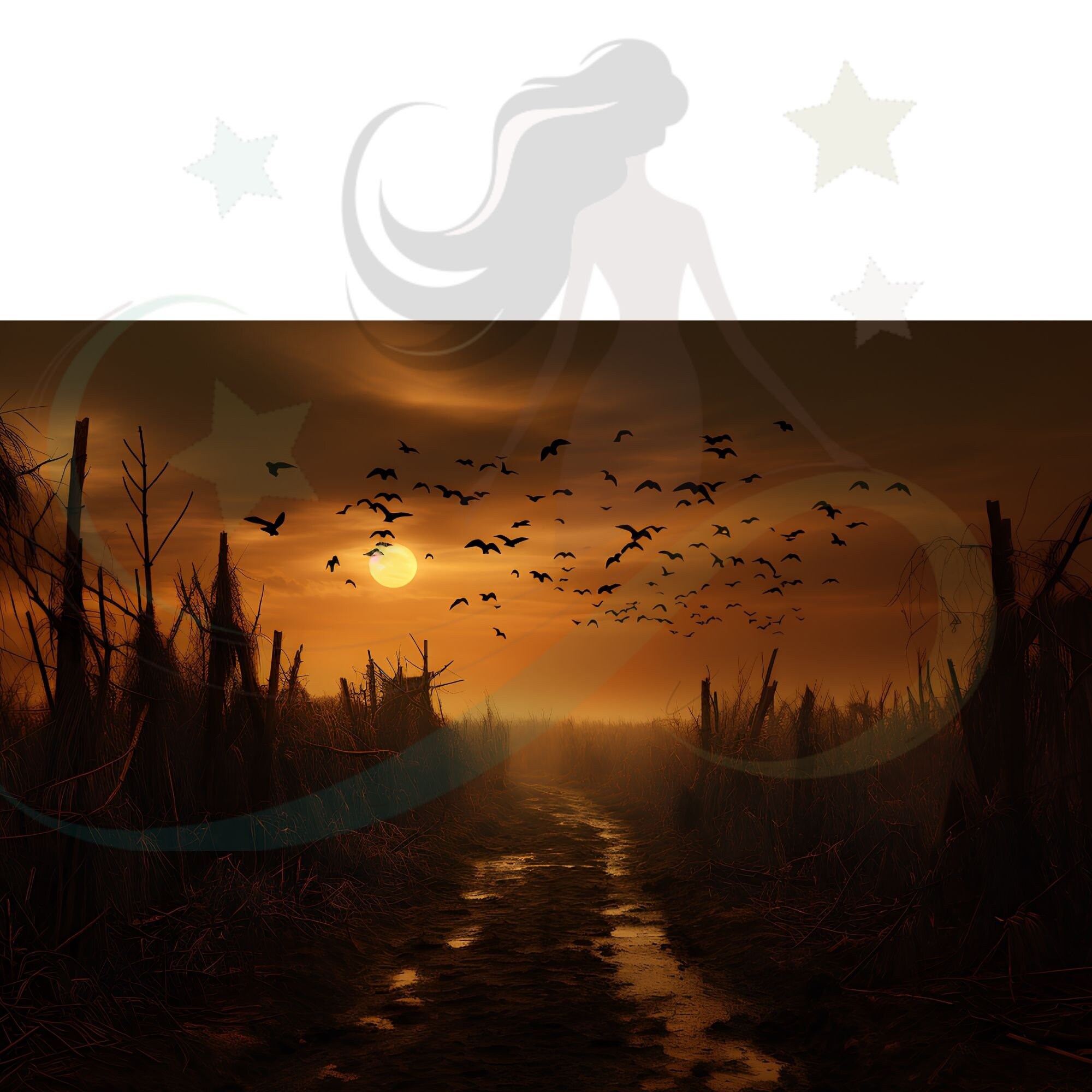 Creepy Cornfield Digital Backdrops, Photography Backdrops, Halloween ...