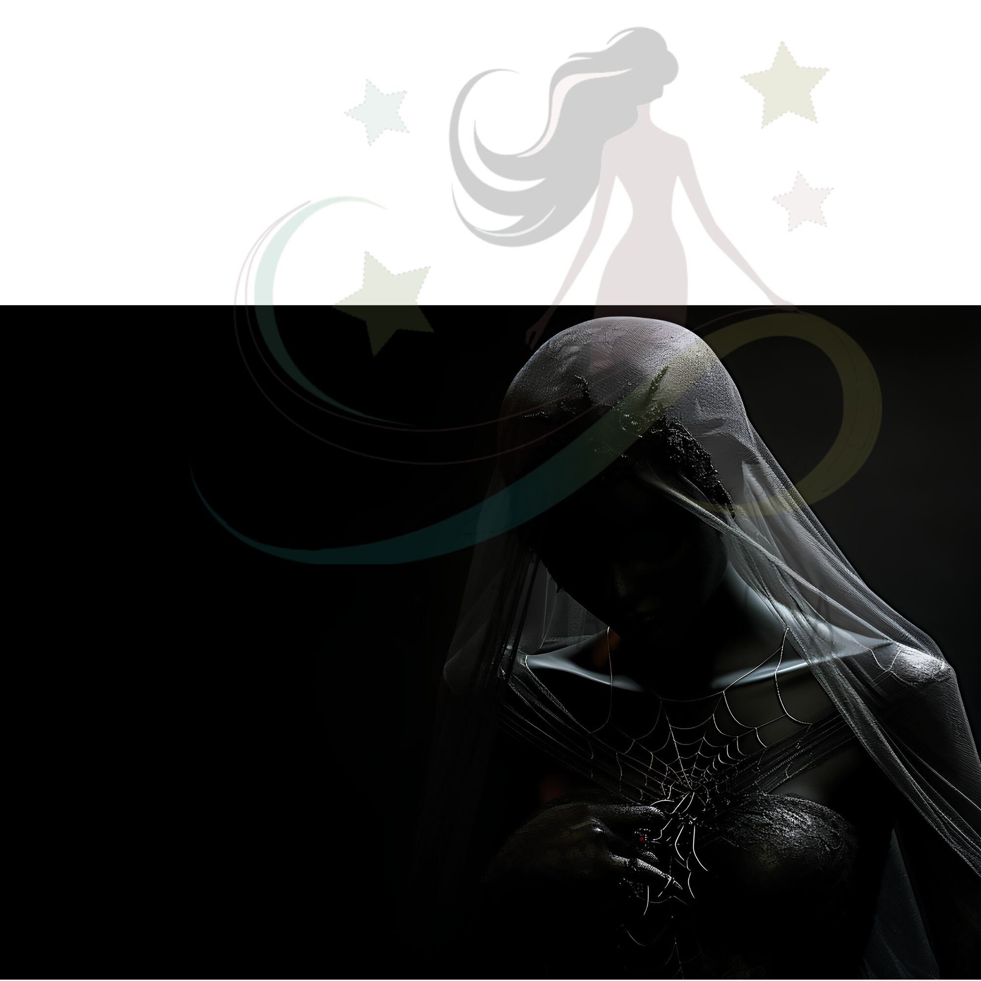 Web of Shadows Digital Backdrop, Spider Webs Backdrops, Halloween ...