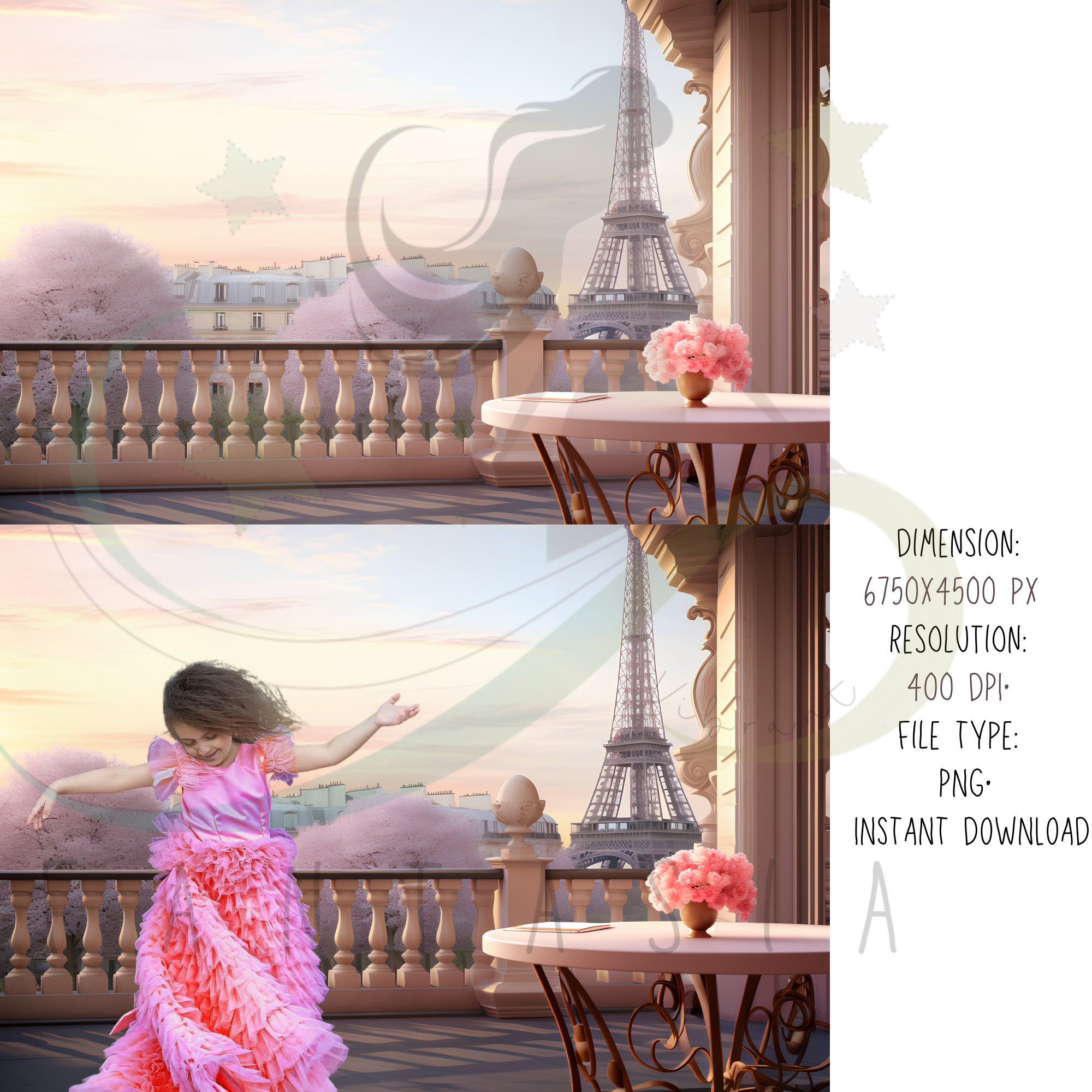 Parisian Street Elegance Digital Backdrops, Studio Backdrops, Photoshop ...