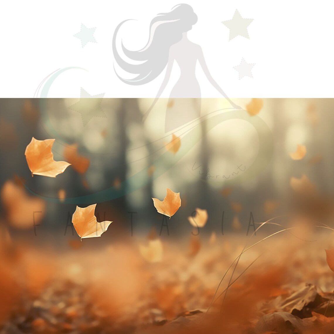 Autumn Leaves Digital Backdrops, Fall Background, Tree Branch Overlays ...