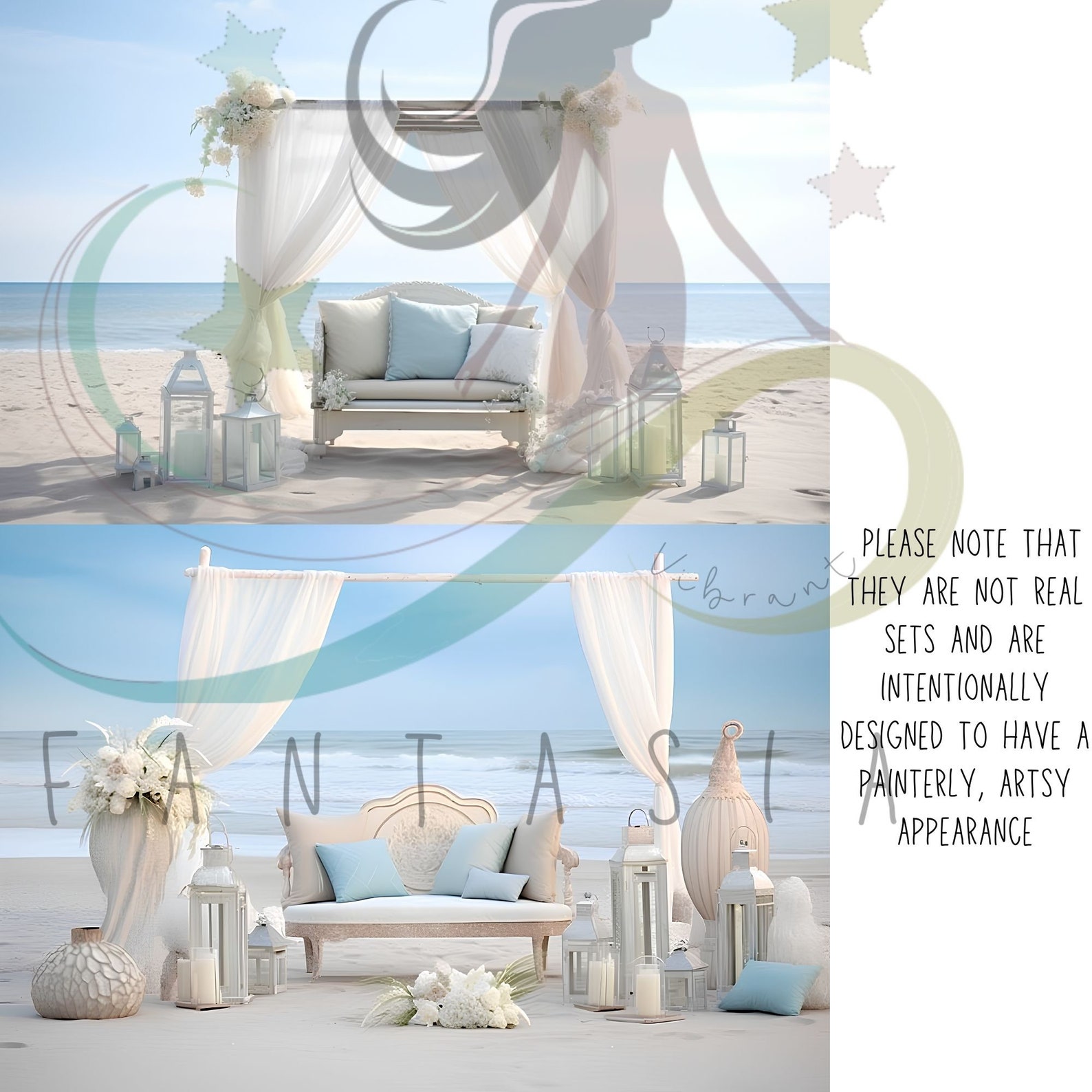 Wedding Arch Digital Backdrops, Beach Wedding Arch Photoshop ...