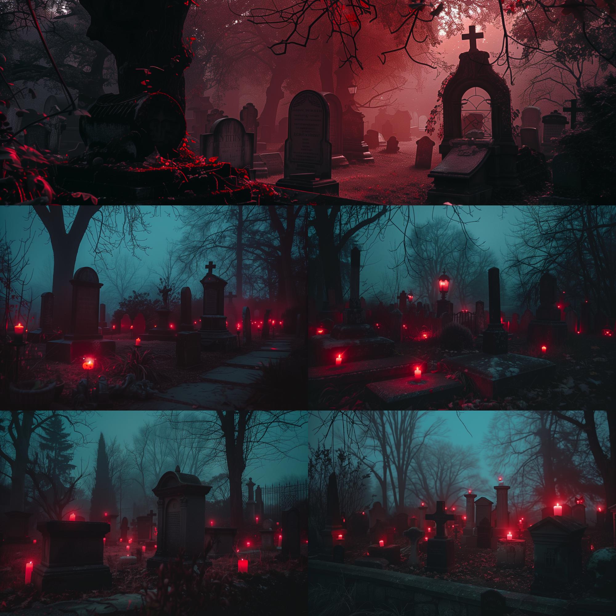 Haunting Cemetery Digital Backdrops, Photography Backgrounds, Halloween ...