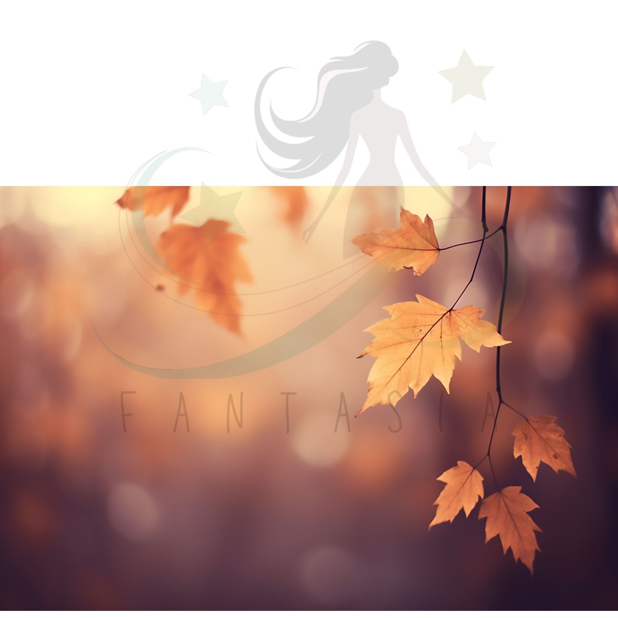 Autumn Leaves Digital Backdrops, Fall Background, Tree Branch Overlays ...