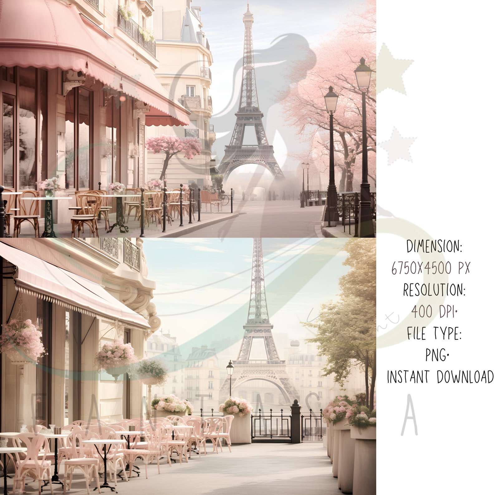 Parisian Street Elegance Digital Backdrops, Studio Backdrops, Photoshop ...