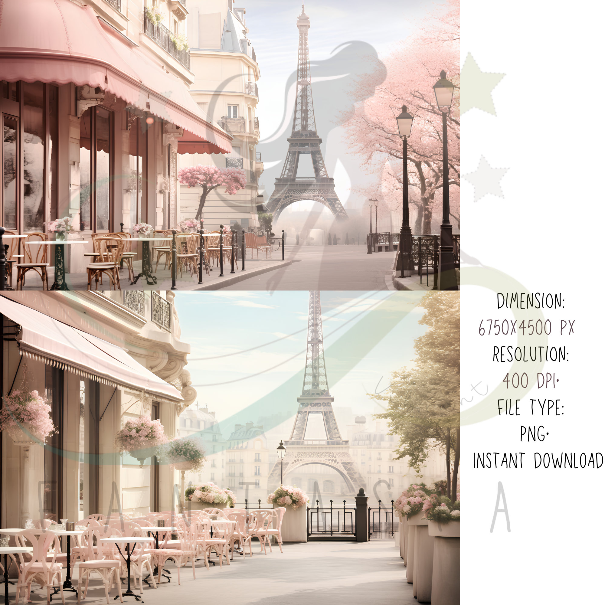 Parisian Street Elegance Digital Backdrops, Studio Backdrops, Photoshop ...