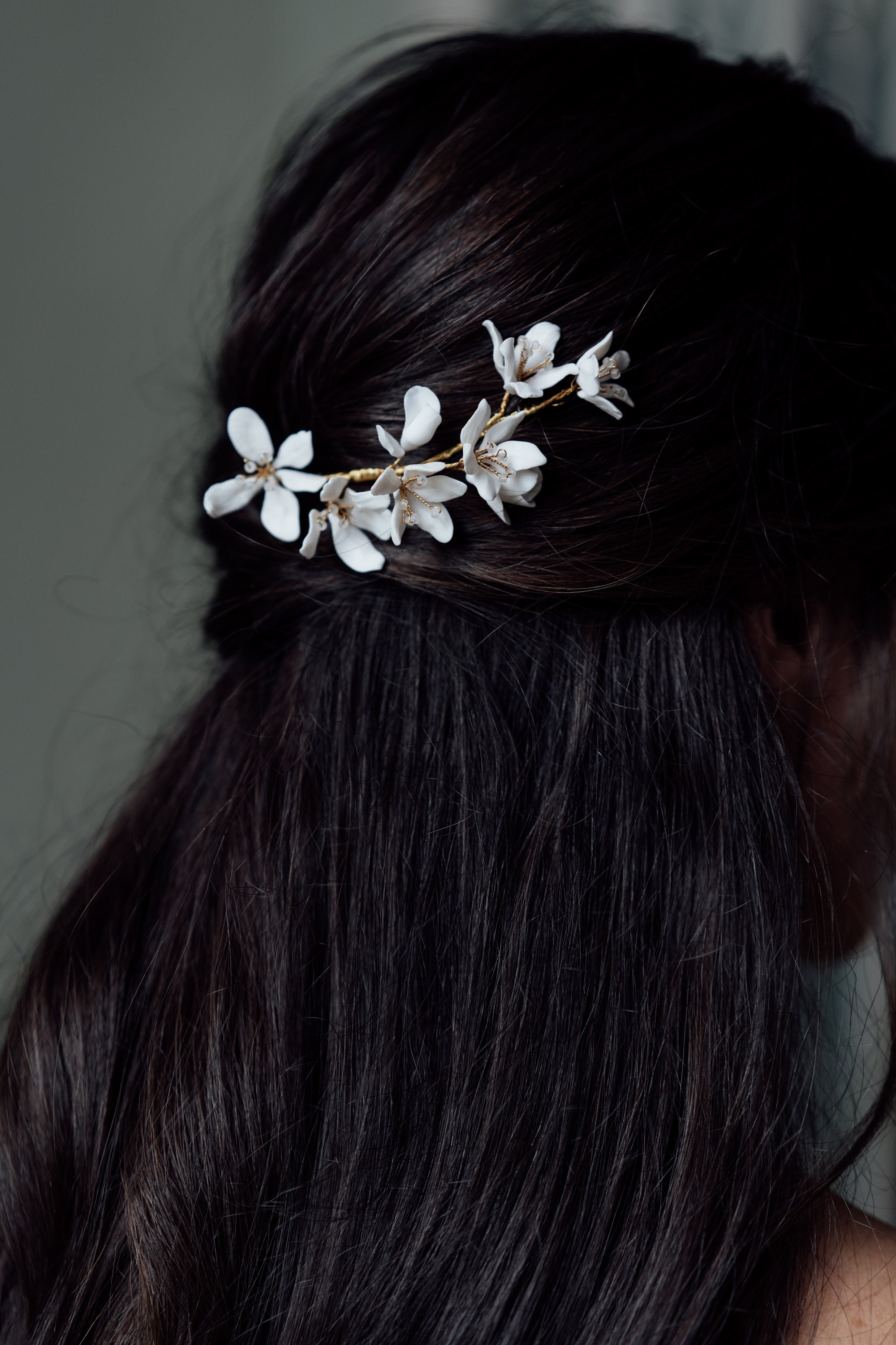 WINNIE HAIRVINE | Bridal Hairvine, Flower Hairvine, Bridal Hair ...