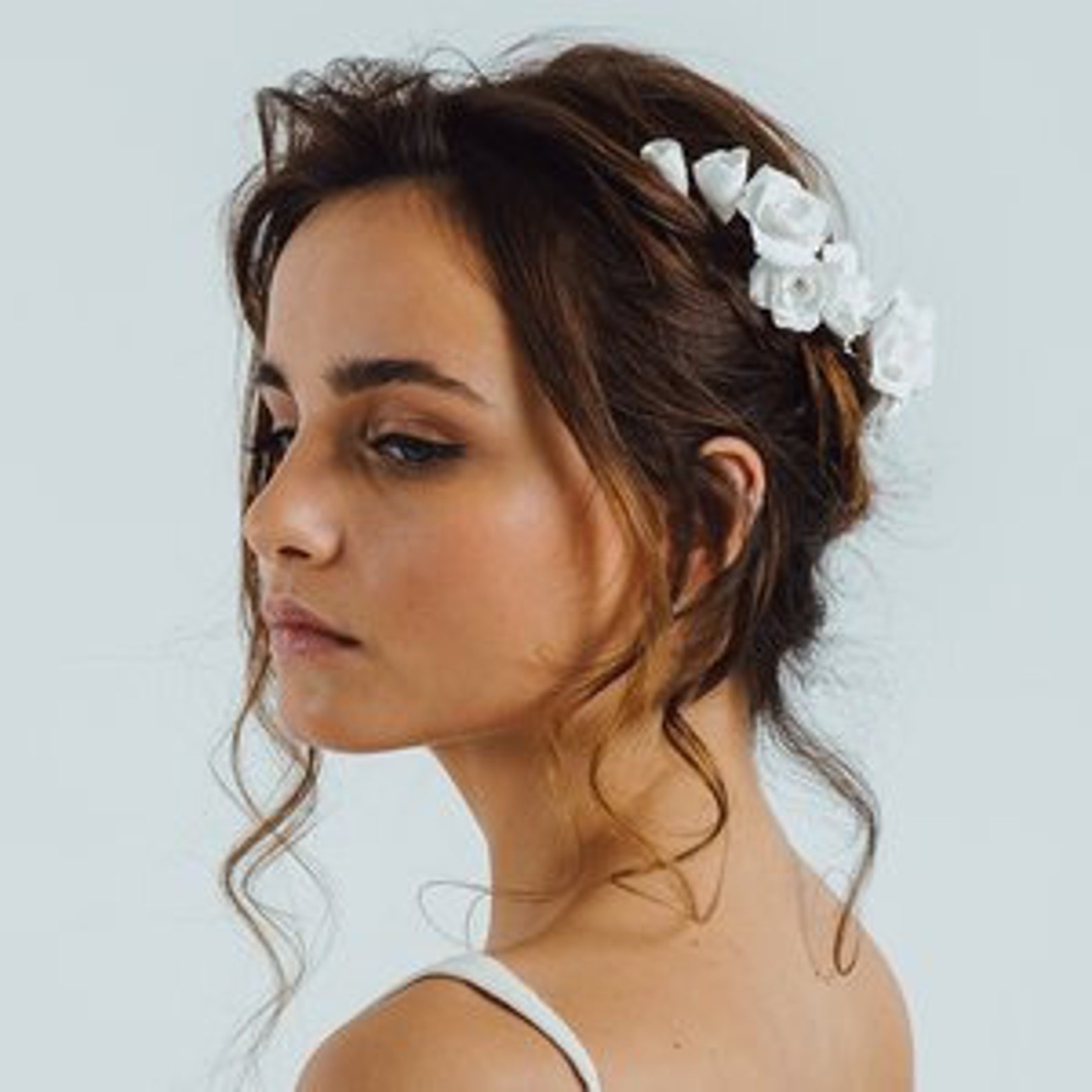 FIFI HAIRVINE | Bridal Hair Accessories, Porcelain Rose Hairvine ...