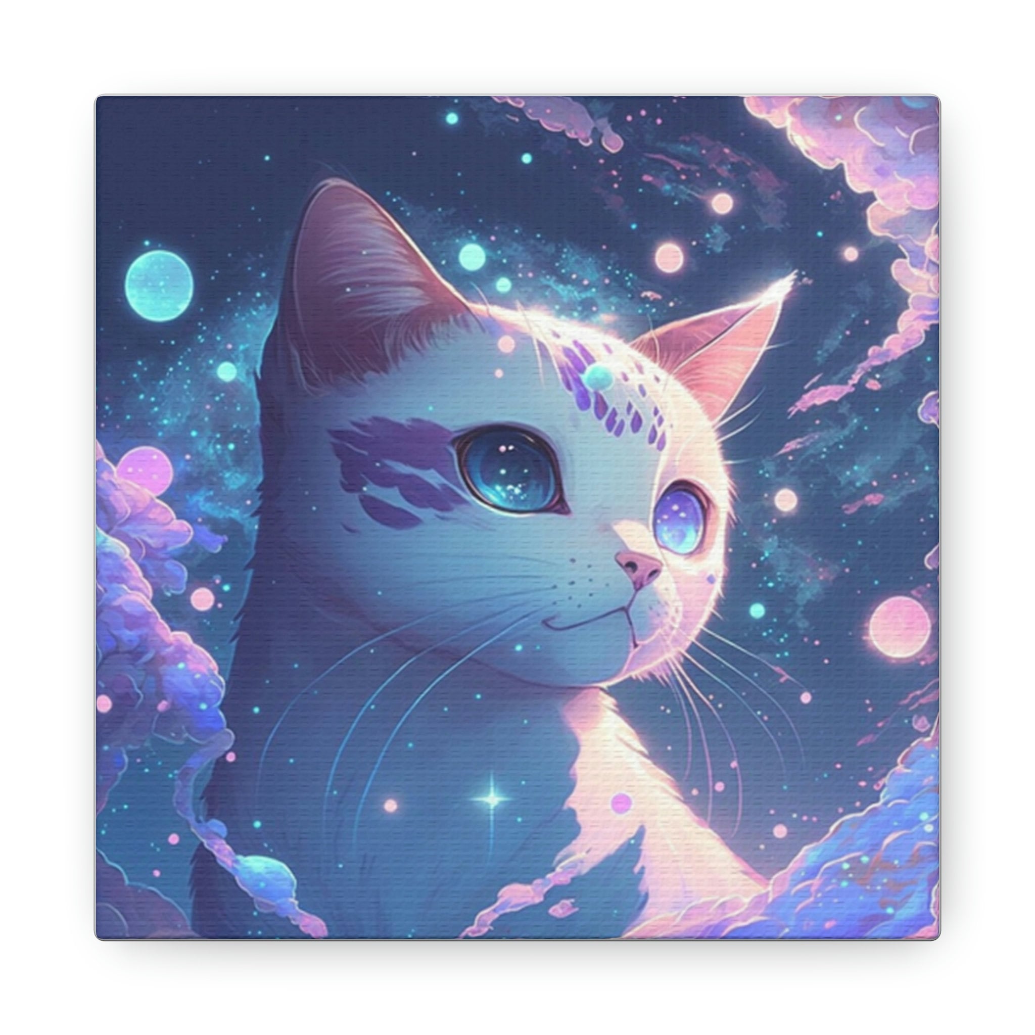 Cosmic Cat Canvas - Etsy